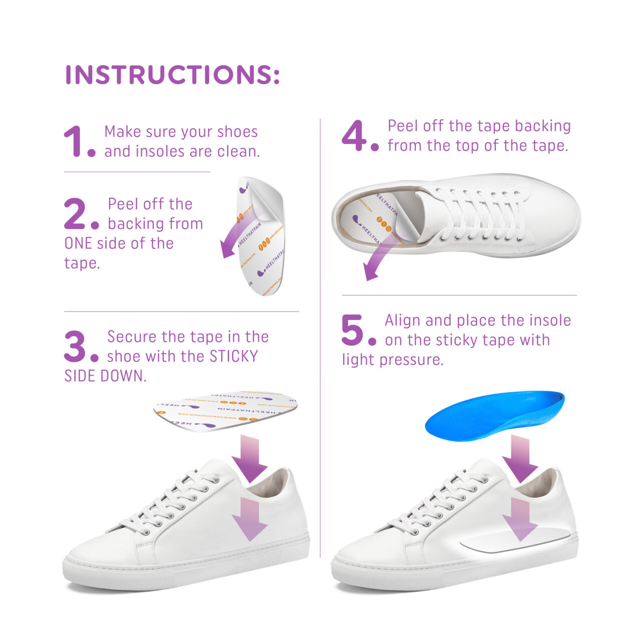 Insole Sticky Tape | Heel That Pain